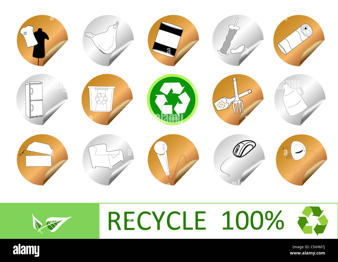 Abstract recycle sign Stock Photo - Alamy