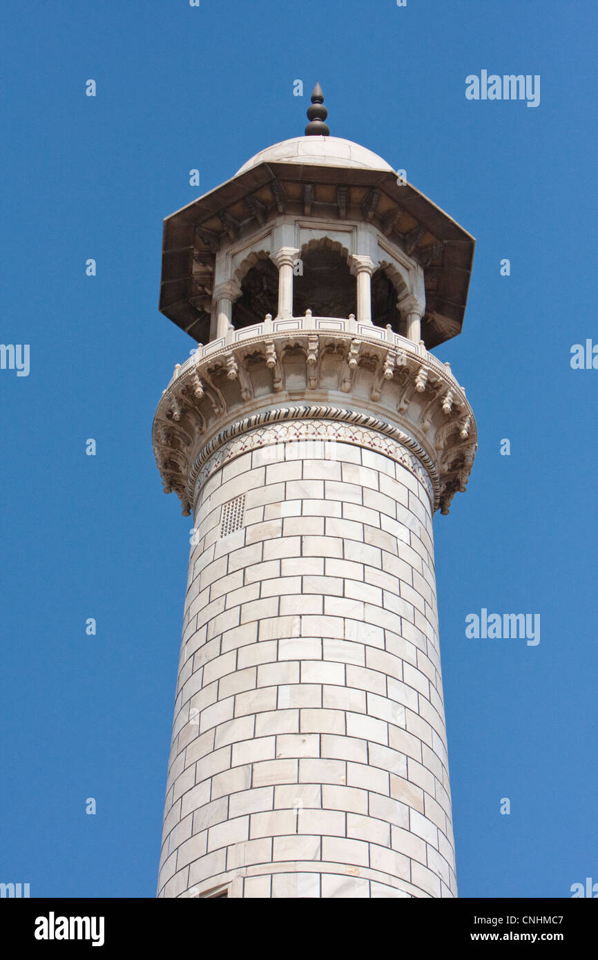 Agra, India. Taj Mahal. Top of Minaret Stock Photo - Alamy