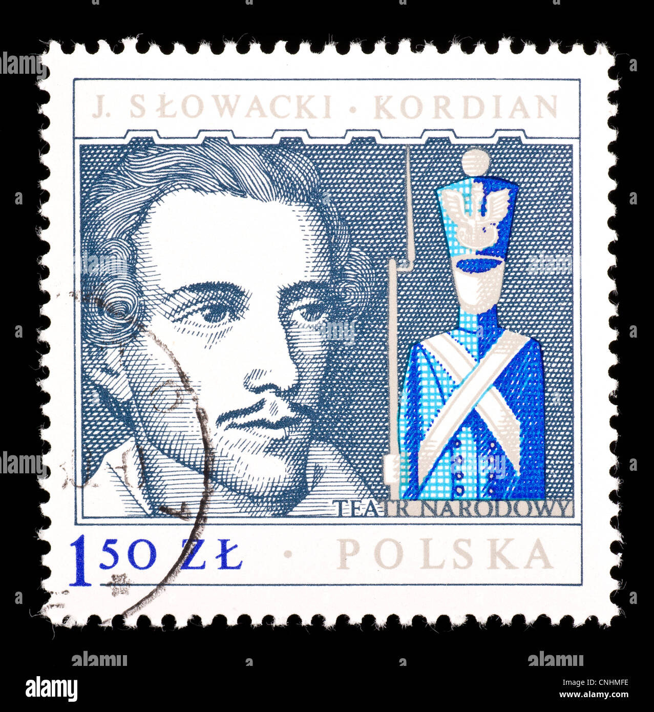 Postage stamp from Poland depicting Juliusz Slowacki, Polish Romantic ...
