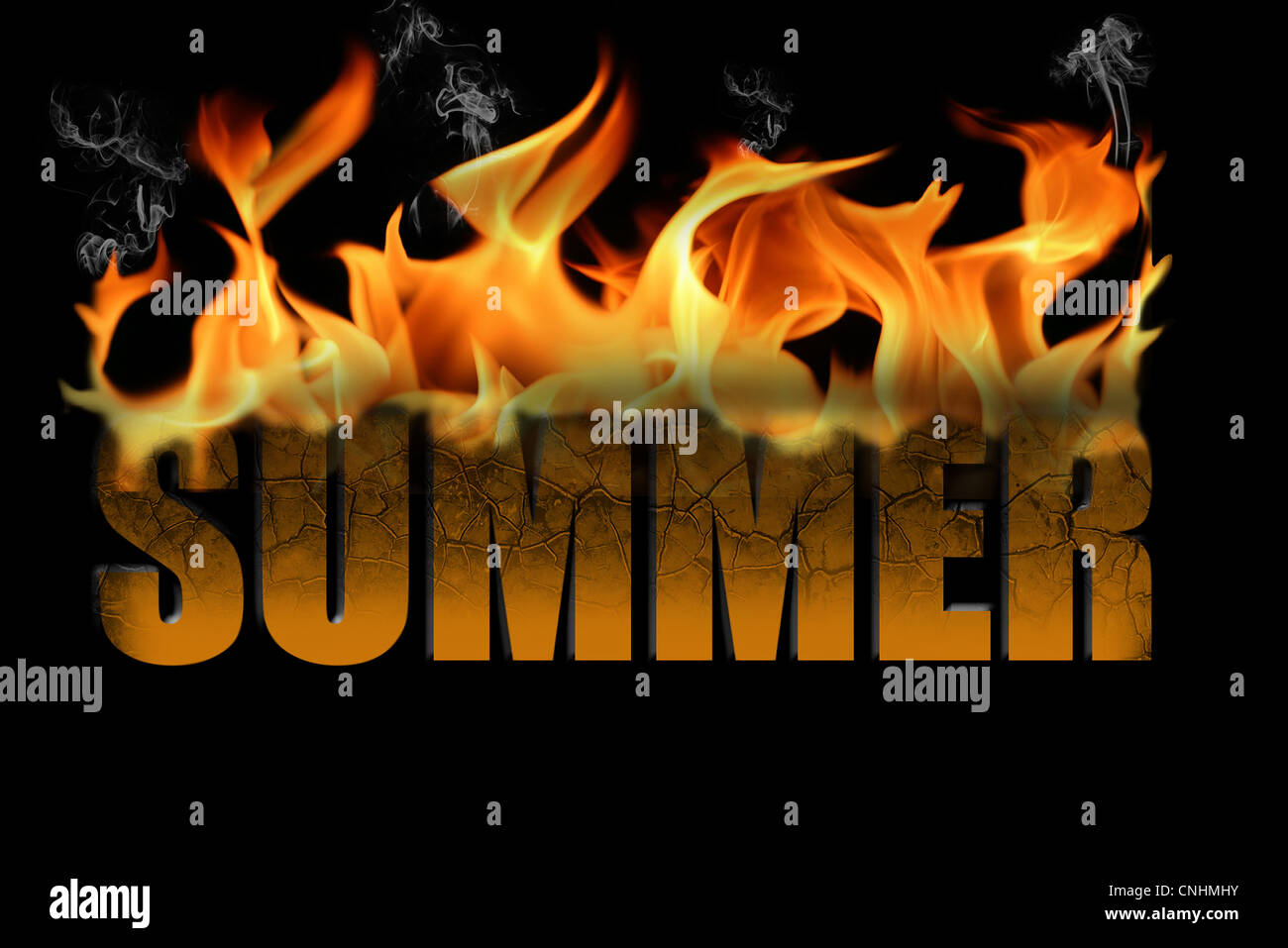 Flaming text hi-res stock photography and images - Alamy