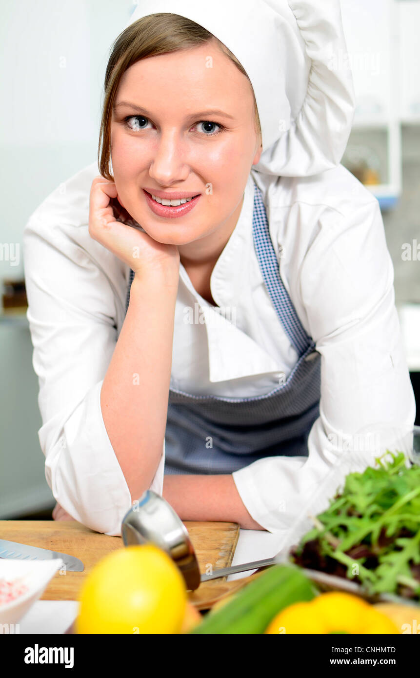 happy cook in the kitchen Stock Photo - Alamy