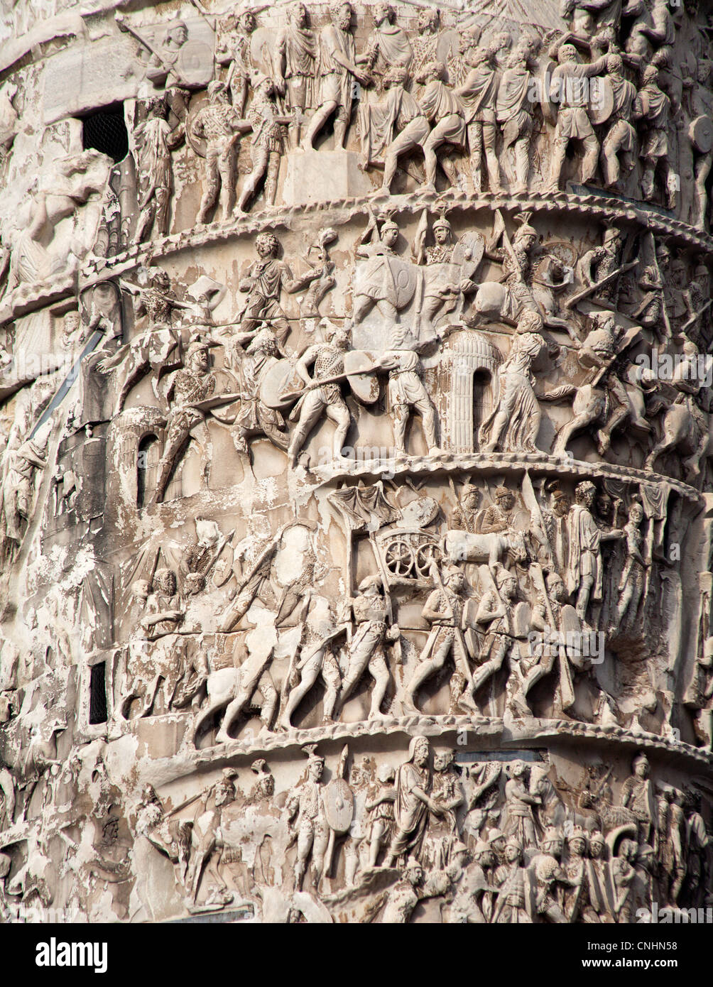 Rome - detail from Column of Marcus Aurelius Stock Photo - Alamy