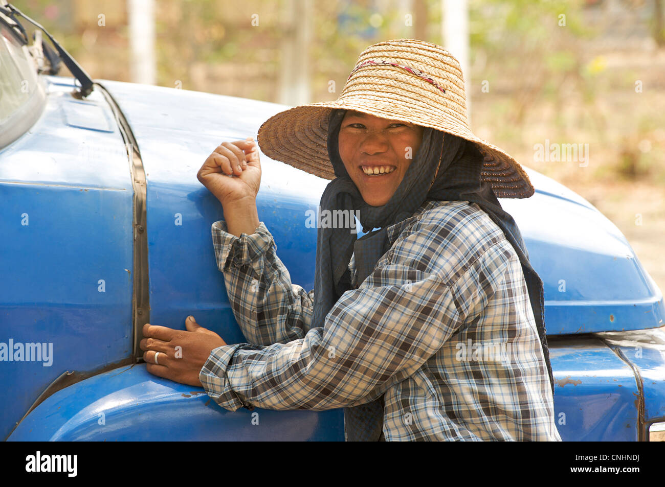 Portrait of Burmese woman, Bagan, Burma. Myanmar Stock Photo - Alamy