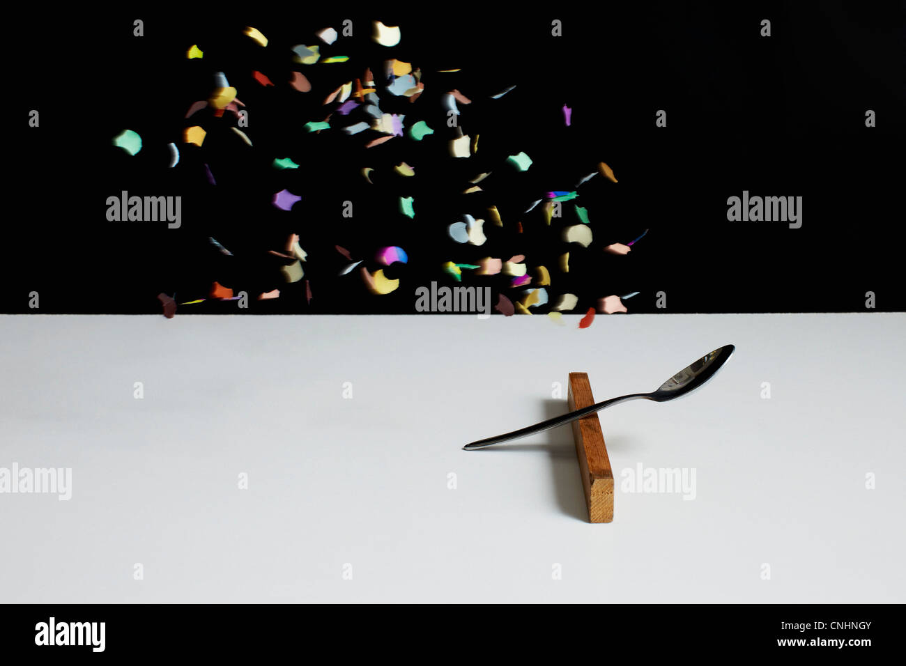 Flying confetti hi-res stock photography and images - Alamy