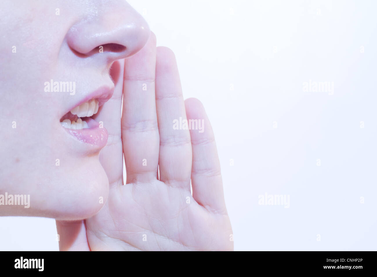 Talking hand hi-res stock photography and images - Alamy