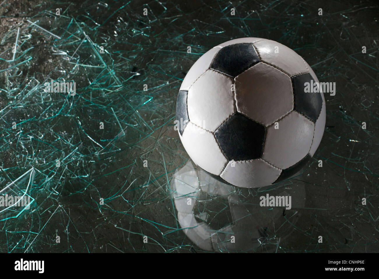 Broken window ball hi-res stock photography and images - Alamy