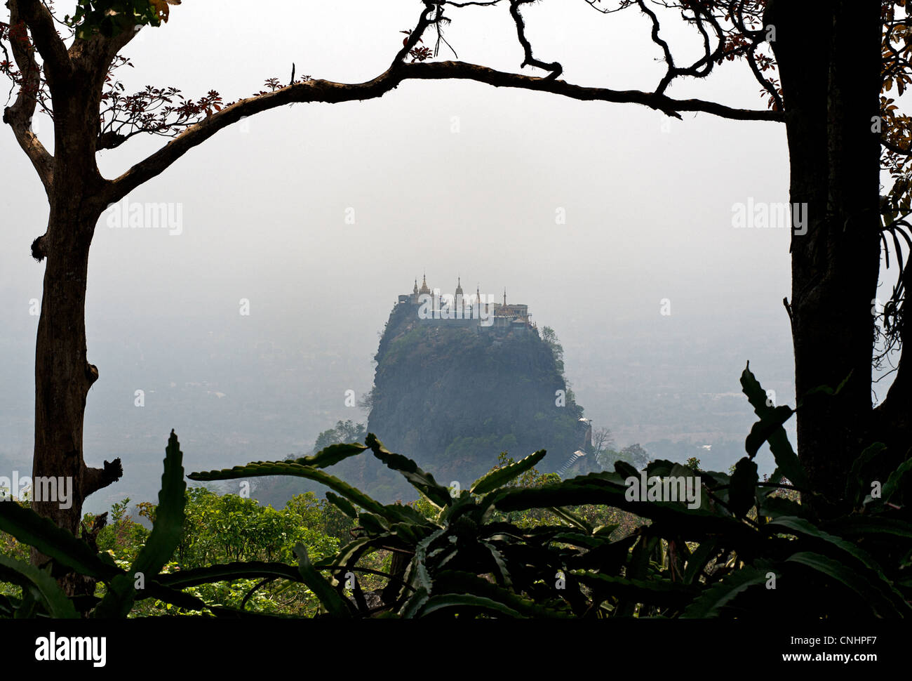 Mount Popa, Kyaukpadaung Township, Near Bagan, Burma. Myanmar Stock ...