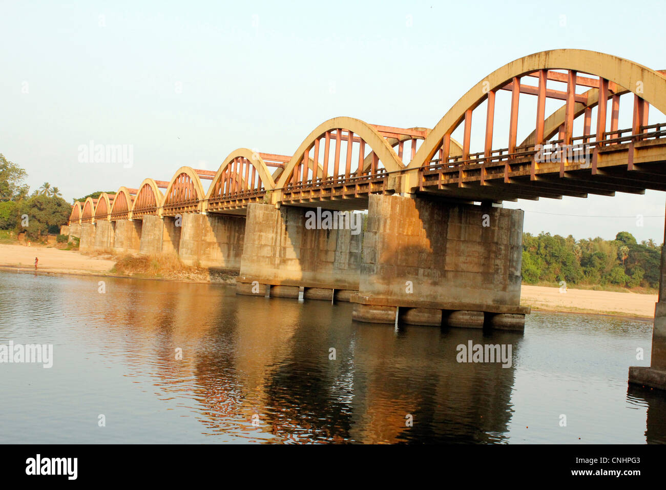 The Kuttipuram bridge on the river Bharathappuzha (nila Stock Photo - Alamy