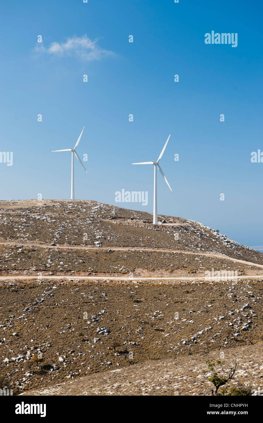Wind turbines on sky line hi-res stock photography and images - Alamy