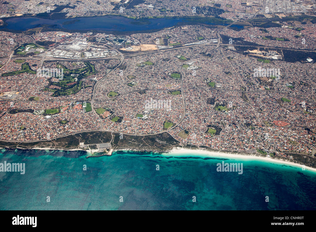 Aerial view of coastline, Perth, Australia Stock Photo - Alamy