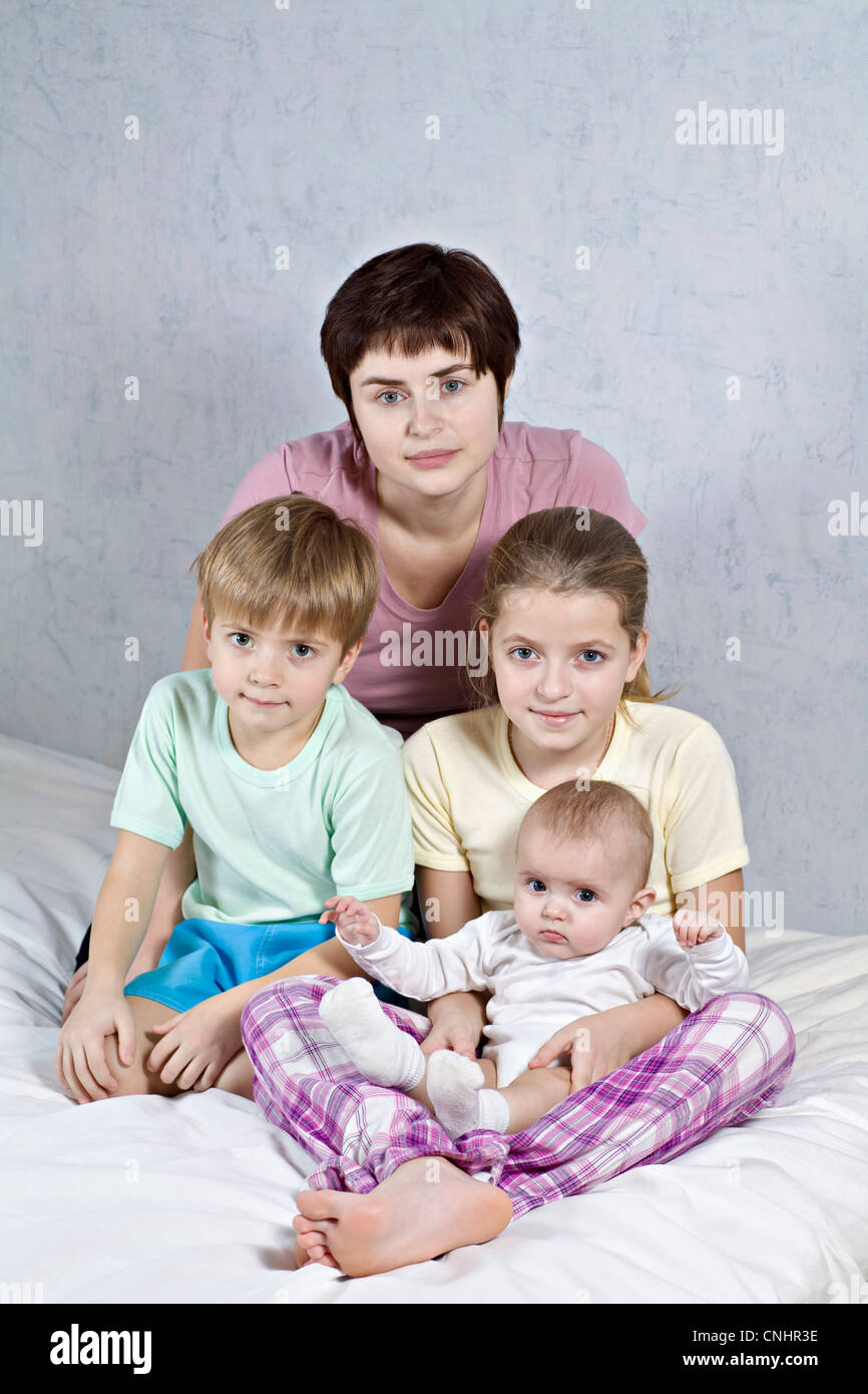 Russian family four hi-res stock photography and images - Alamy