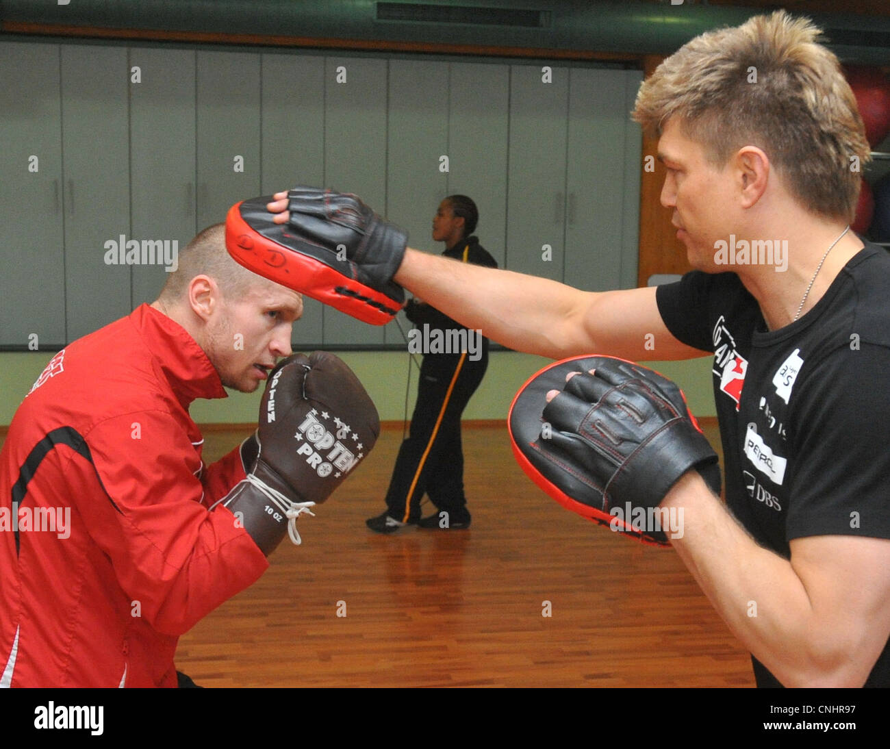 Boxer Lukas Konecny CZE trains prior Interim WBO Light Middleweight ...