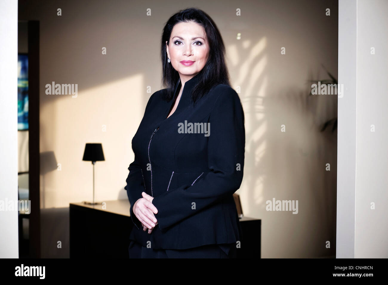 Jana Bobosikova candidate Czech President portrayed in Prague on April ...