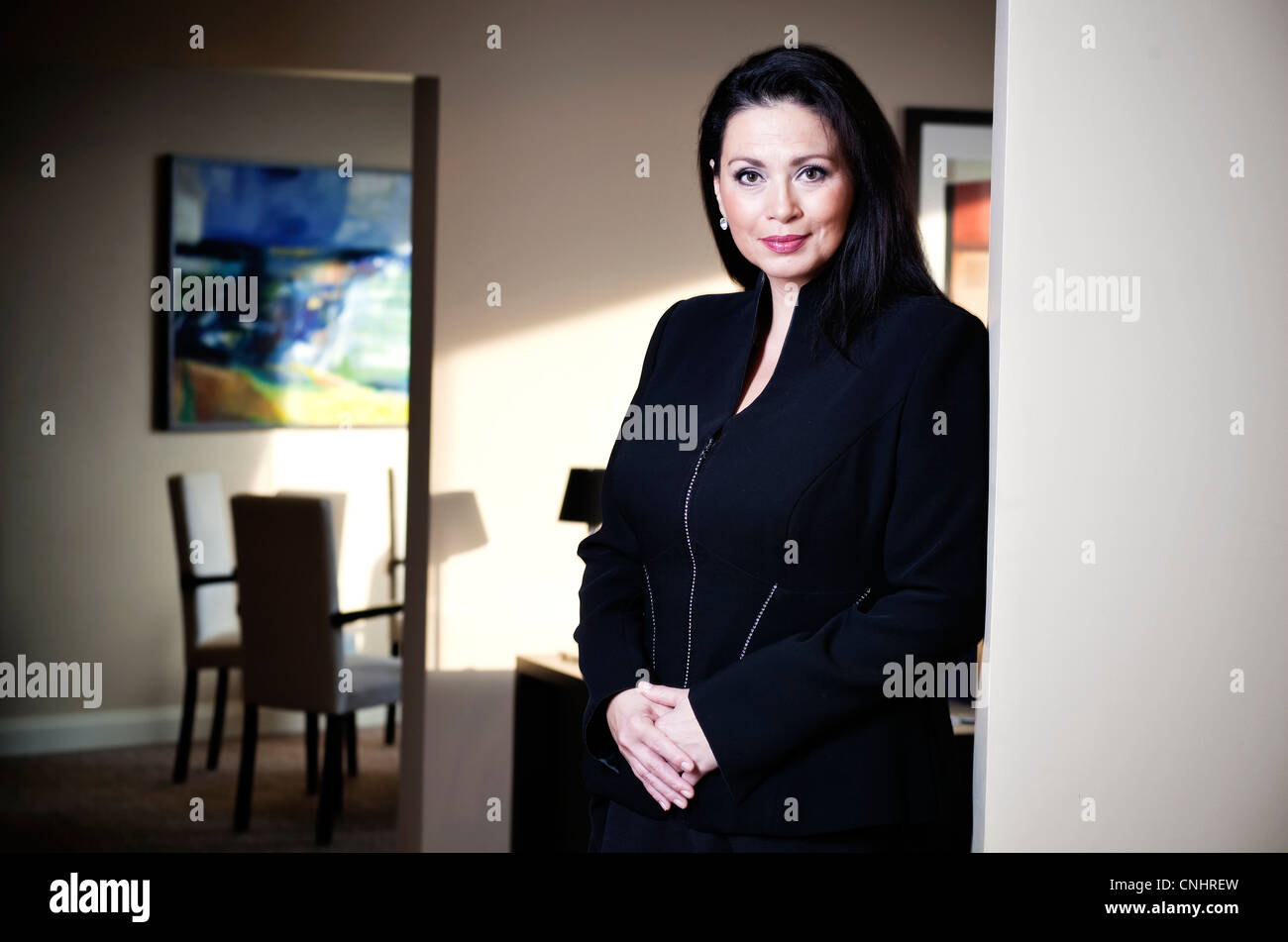 Jana Bobosikova candidate Czech President portrayed in Prague on April ...