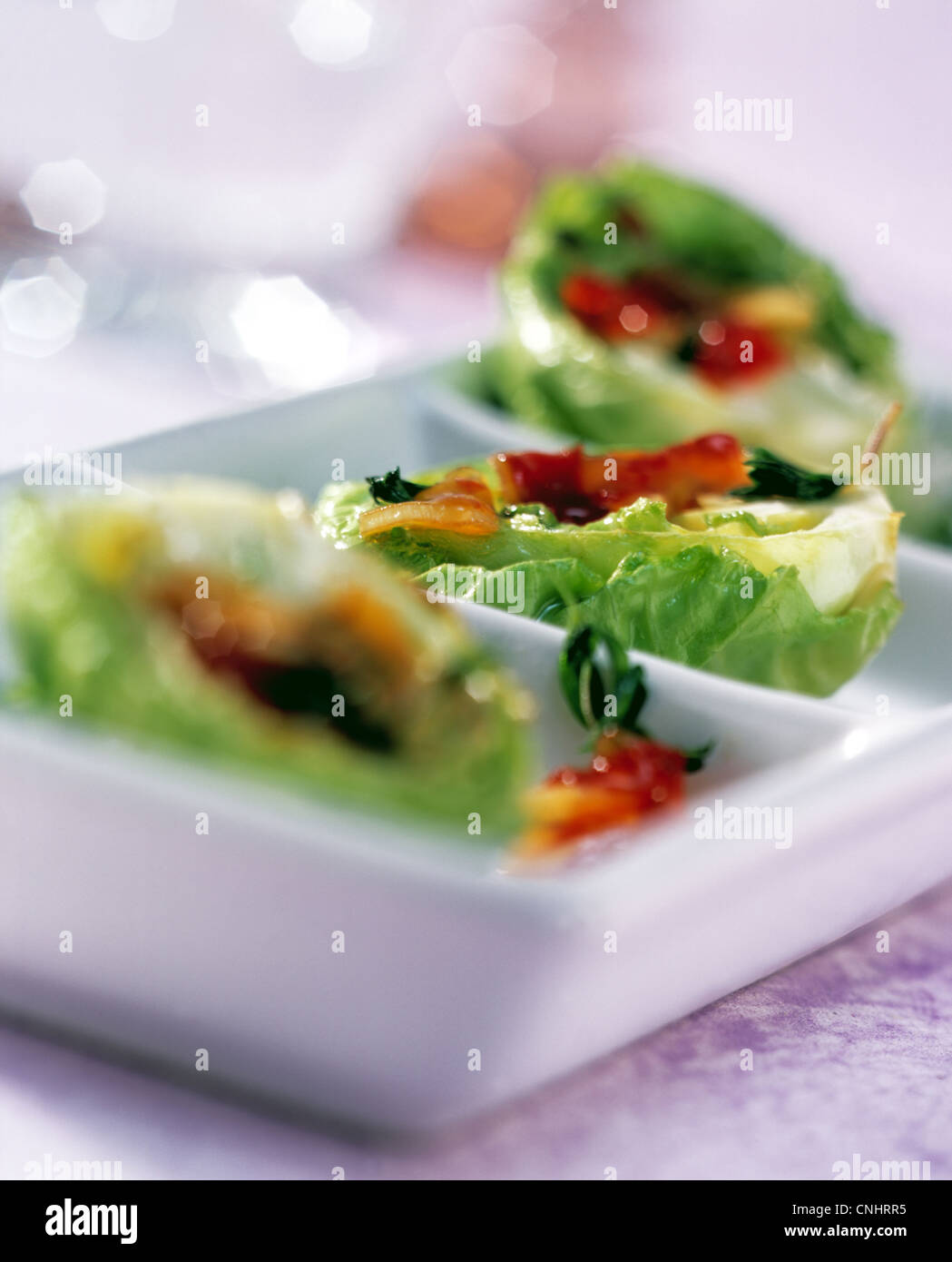 Mini - vegetables: mini - white cabbage with chili (side Stock Photo ...