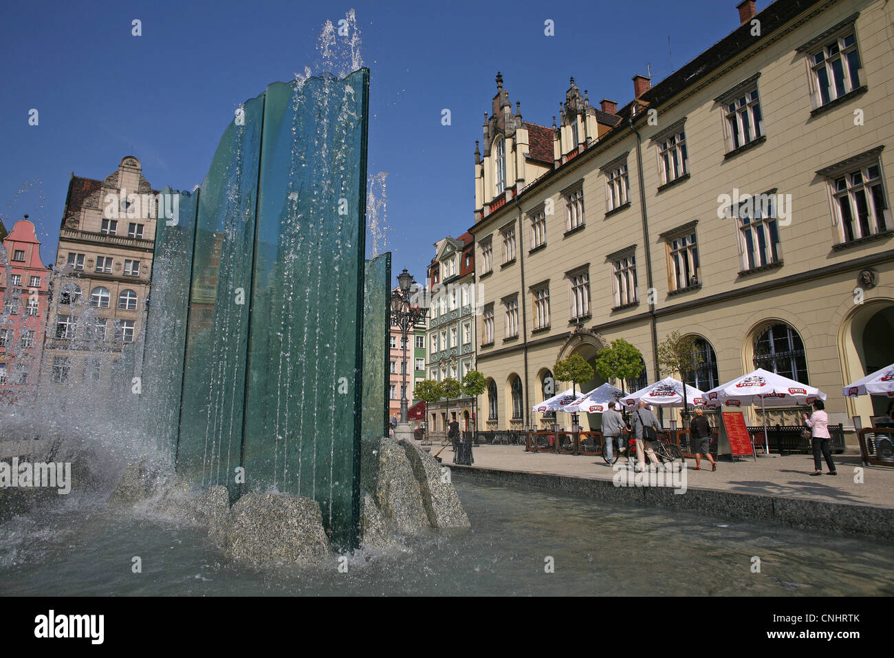 Wroclaw, Old Town, Main Square, fountain. (CTK Photo/Michal Okla Stock ...