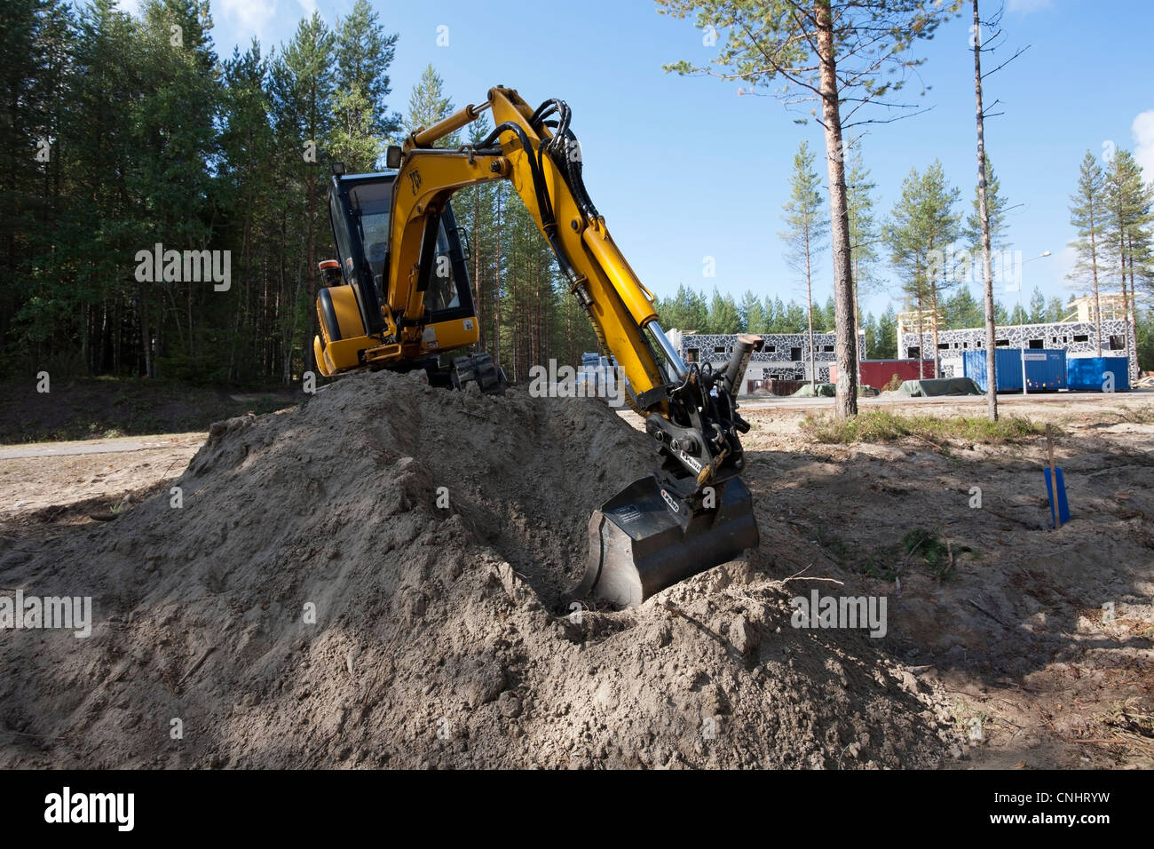 Mechanical digger forest hi-res stock photography and images - Alamy