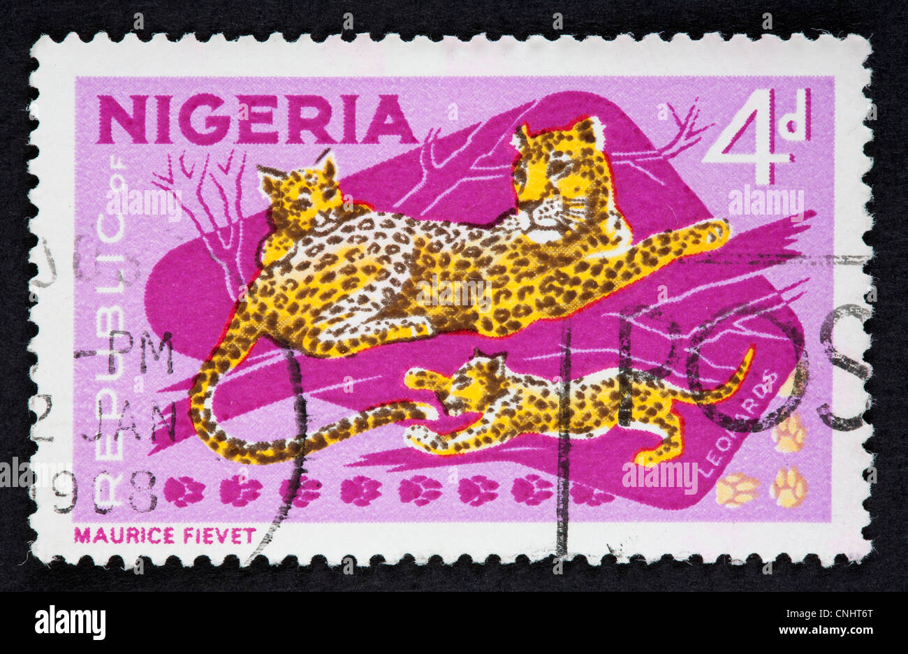 Nigerian postage stamp Stock Photo - Alamy