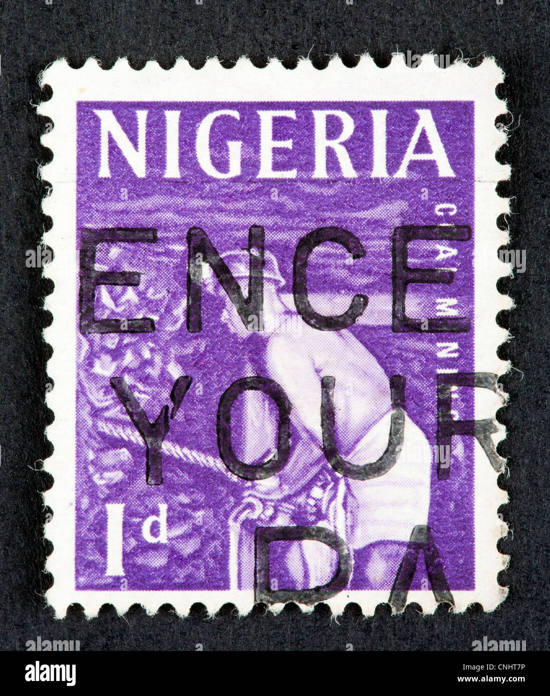 Nigerian postage stamp Stock Photo - Alamy