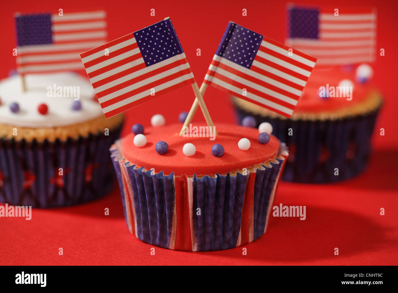 AMERICAN CELEBRATION CUPCAKES Stock Photo - Alamy