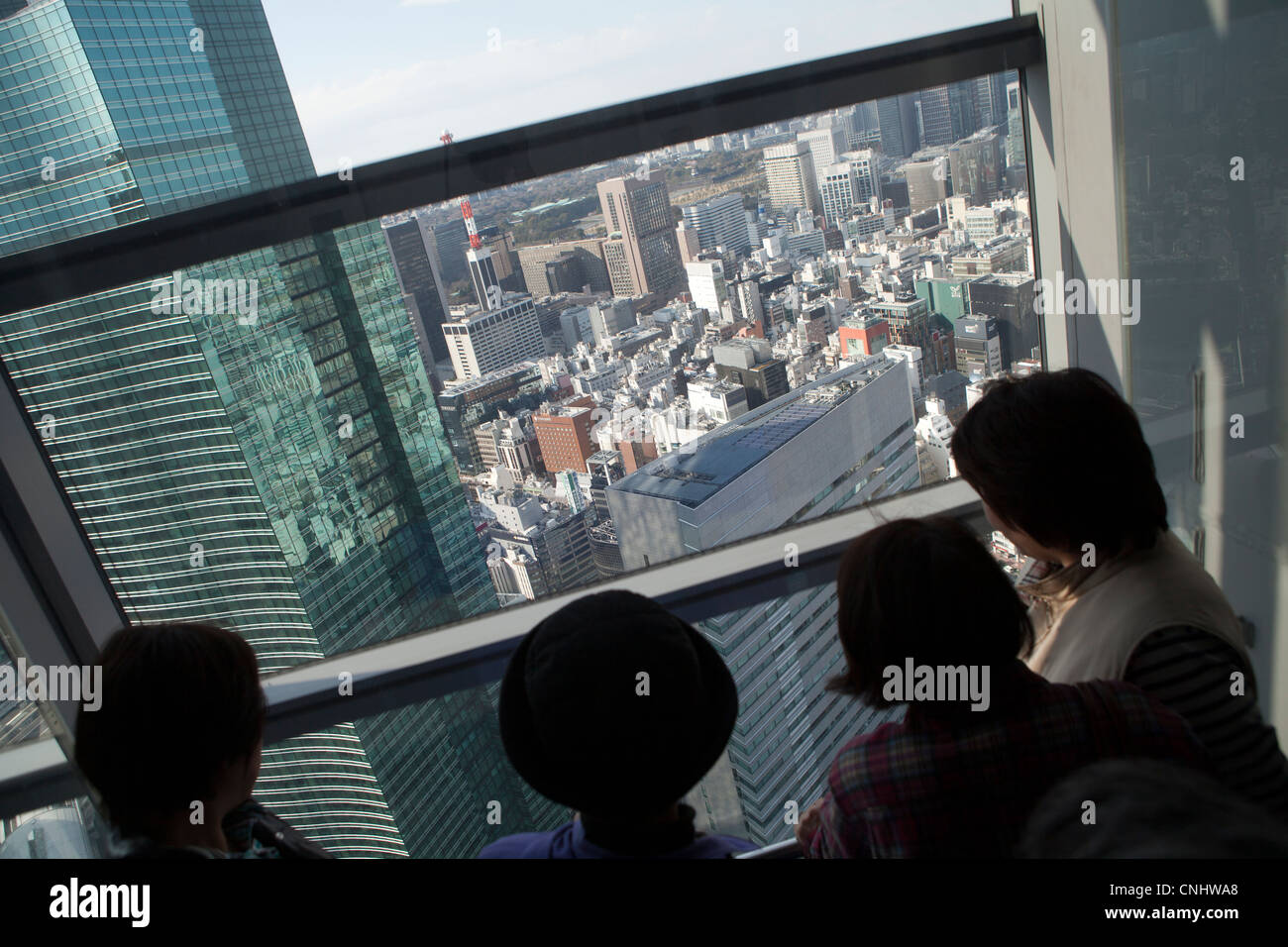 View of Tokyo from an elevator Stock Photo - Alamy