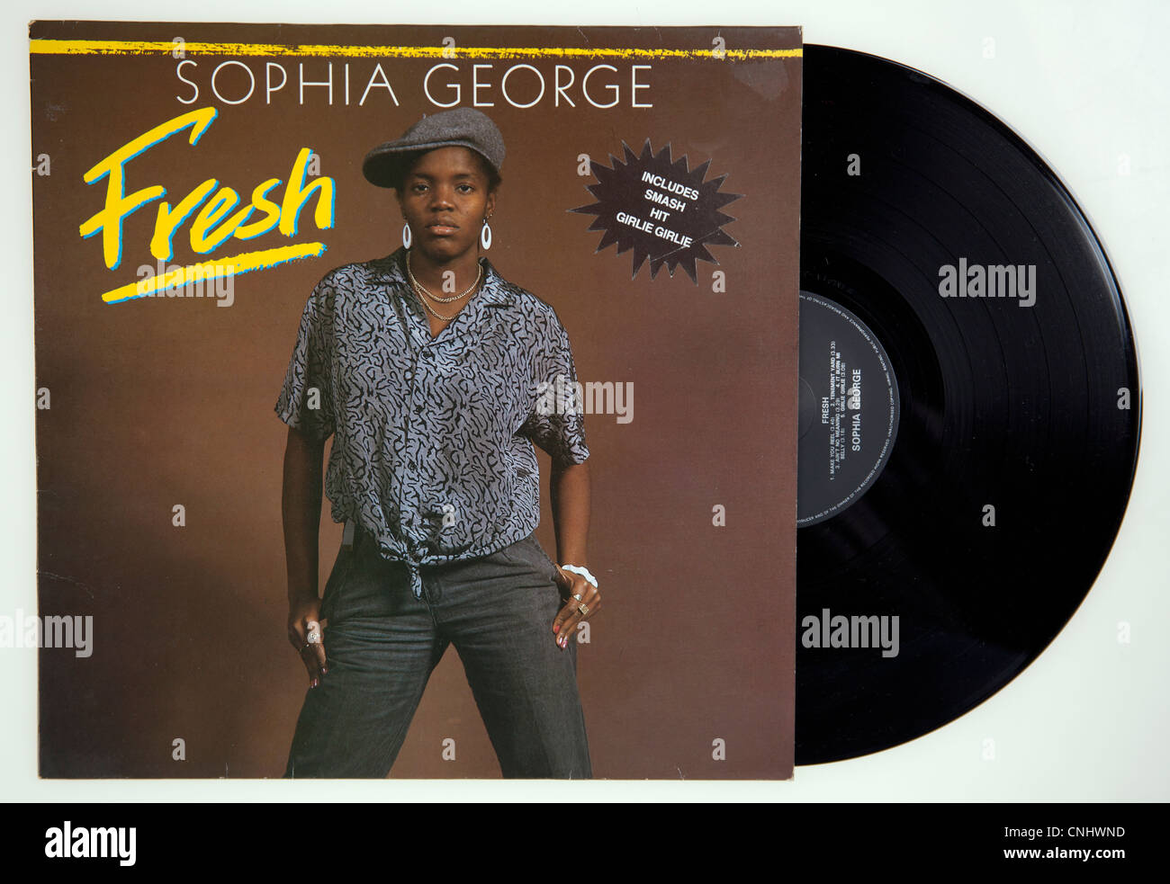 Cover of vinyl album 'Fresh' by Sophia George released 1986 on Winner ...