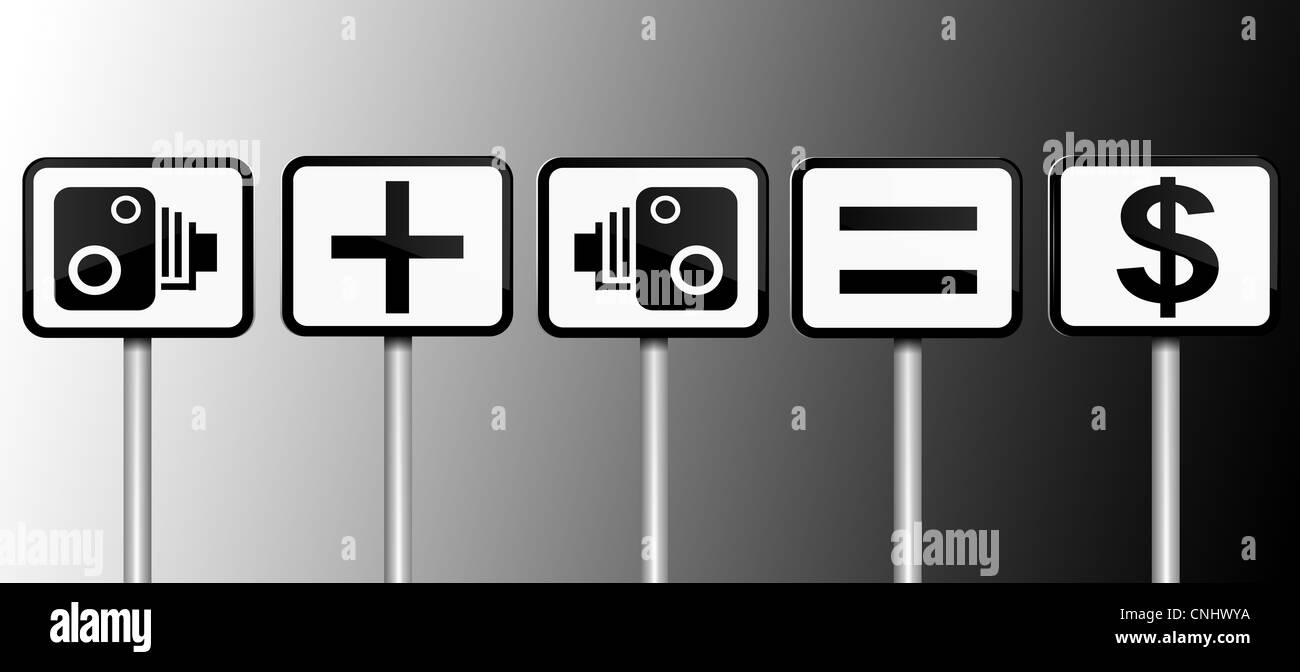 Roadside safety concept Black and White Stock Photos & Images - Alamy