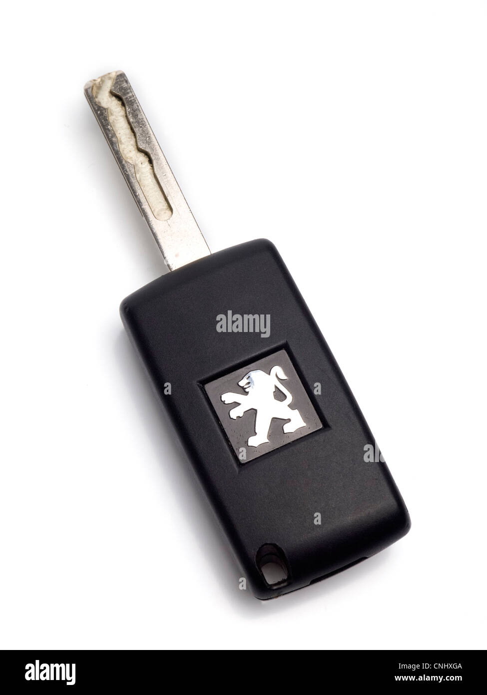 Peugeot car keys isolated on white background Stock Photo - Alamy