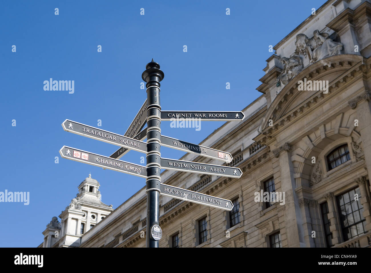 Signpost in Westminster, London, UK Stock Photo - Alamy