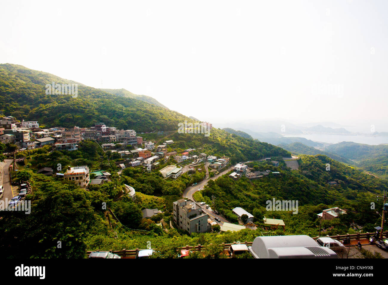 Mountain view of Jinguashi, former mining town, Ruifang District, New ...