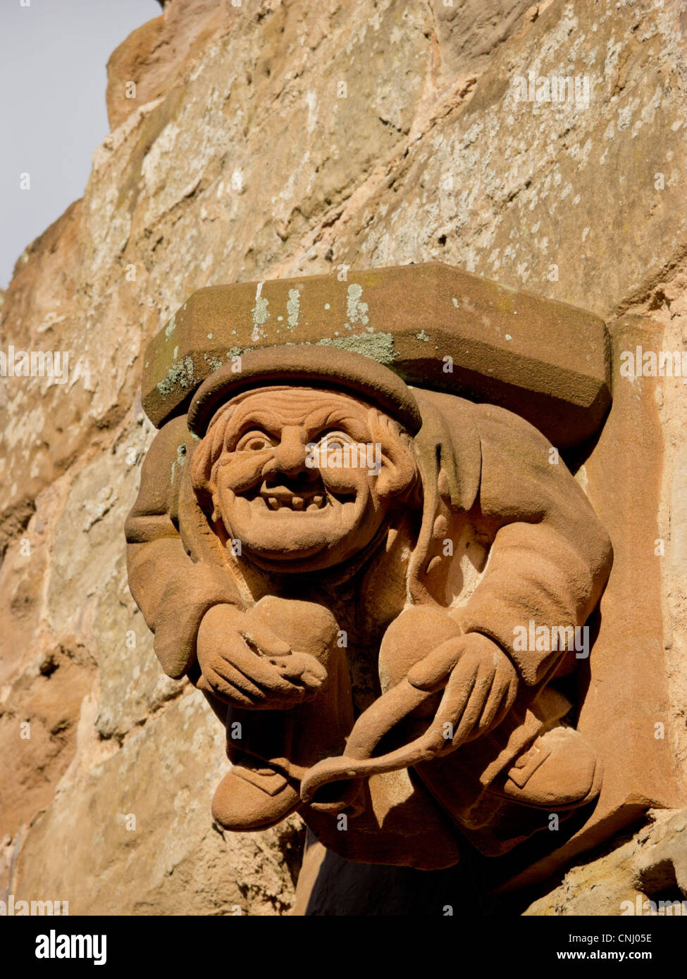 Stone gargoyle in Rufford abbey ruins Nottinghamshire England Stock ...
