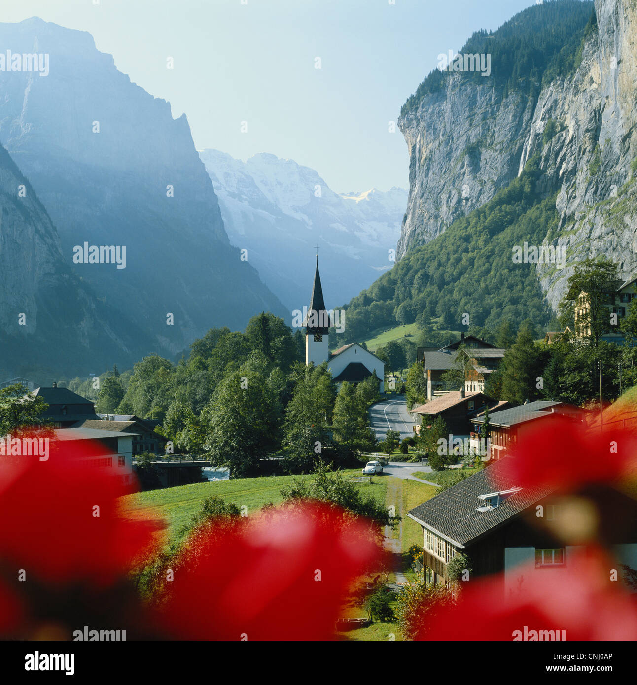 Lauterbrunnen Alpine Valley, Switzerland, Bernese Oberland, Swiss Alps ...
