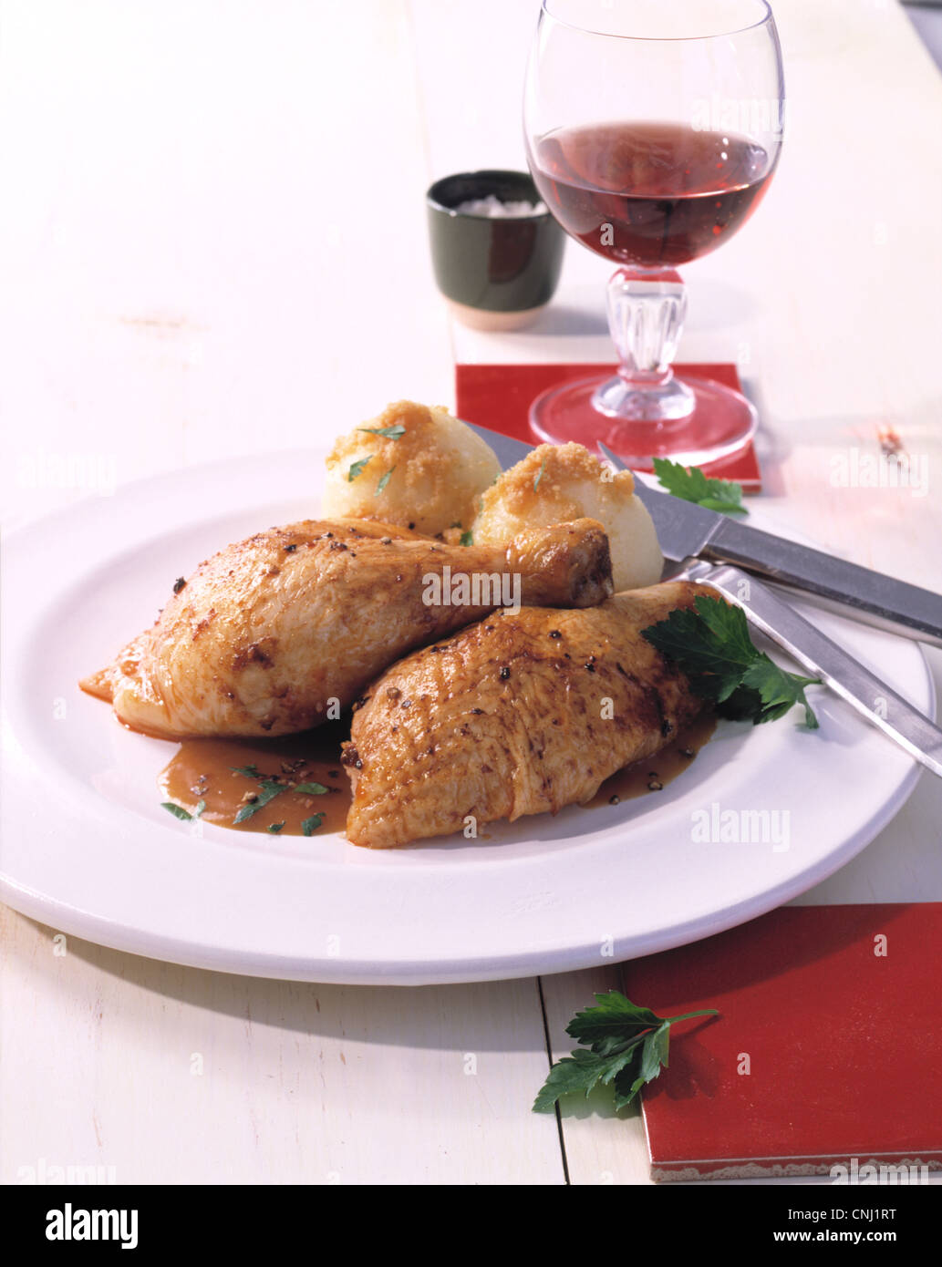 Chicken filled with herbs hi-res stock photography and images - Alamy