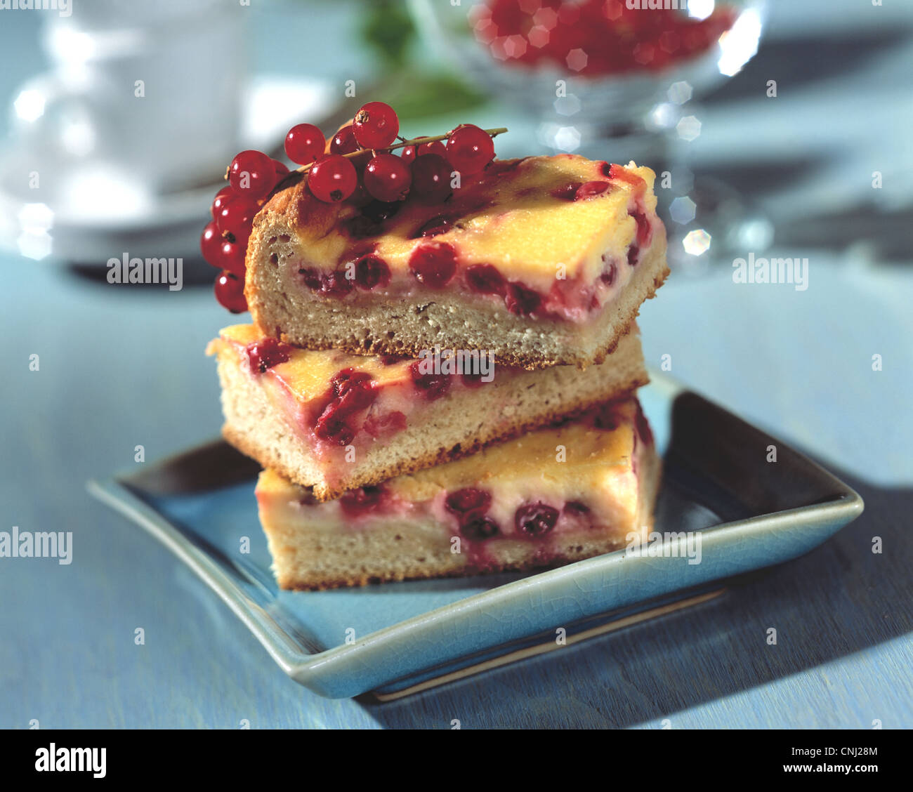 Currant - curd - cake Stock Photo - Alamy