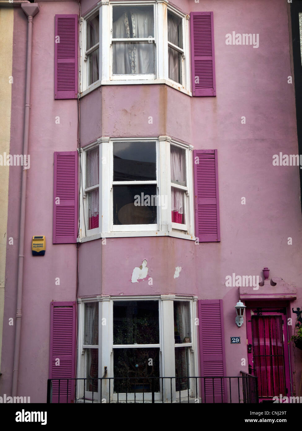 The pink house Stock Photo - Alamy