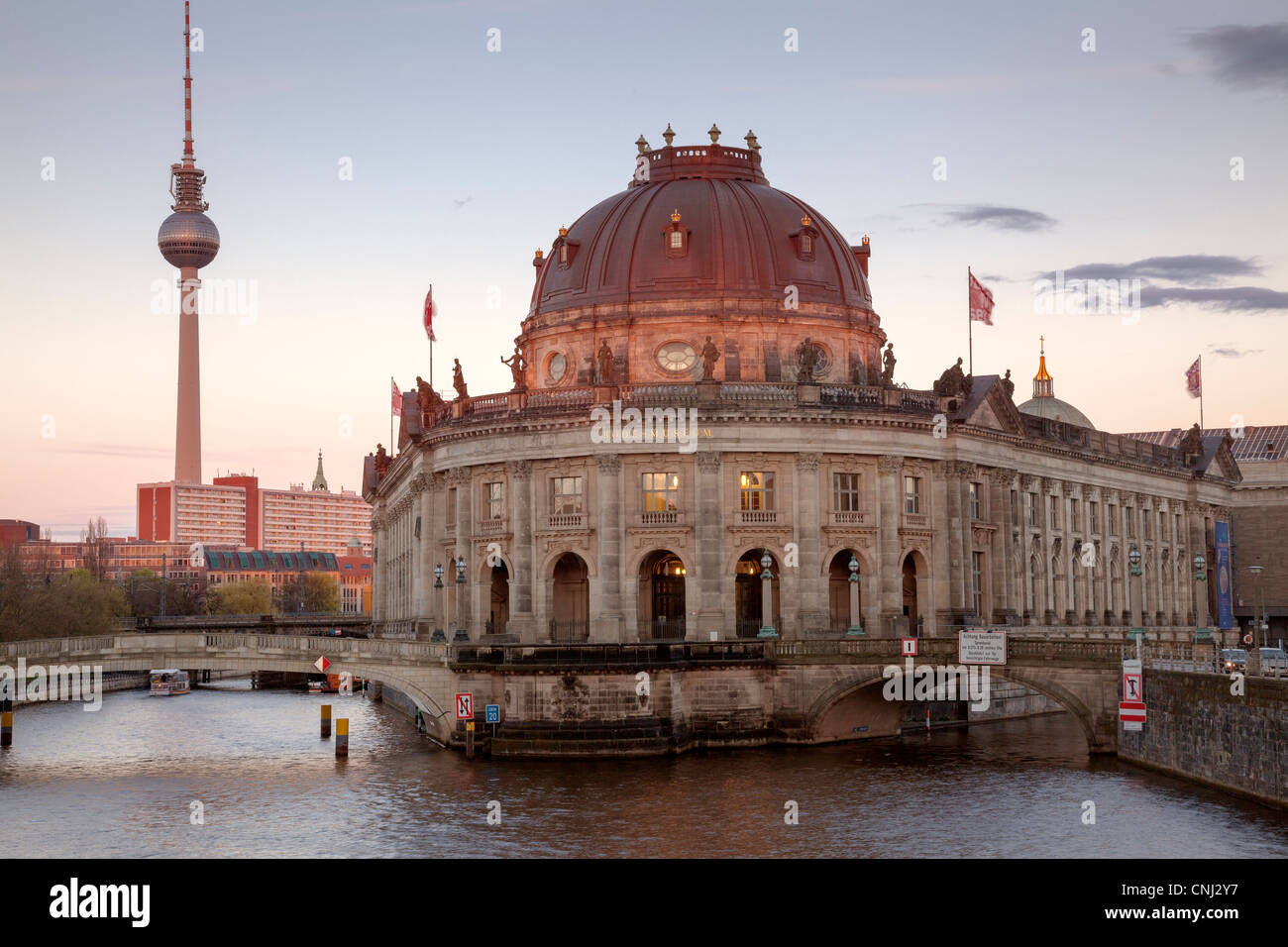 Bode Museum and Fernsehturm, Berlin, Germany Stock Photo - Alamy