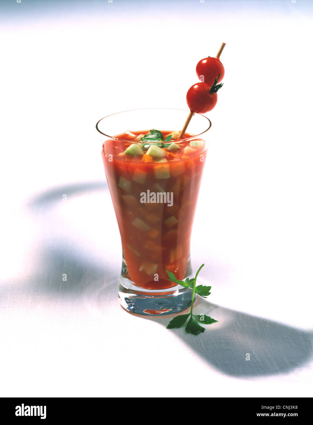 Gazpacho - tomato - drink Stock Photo - Alamy