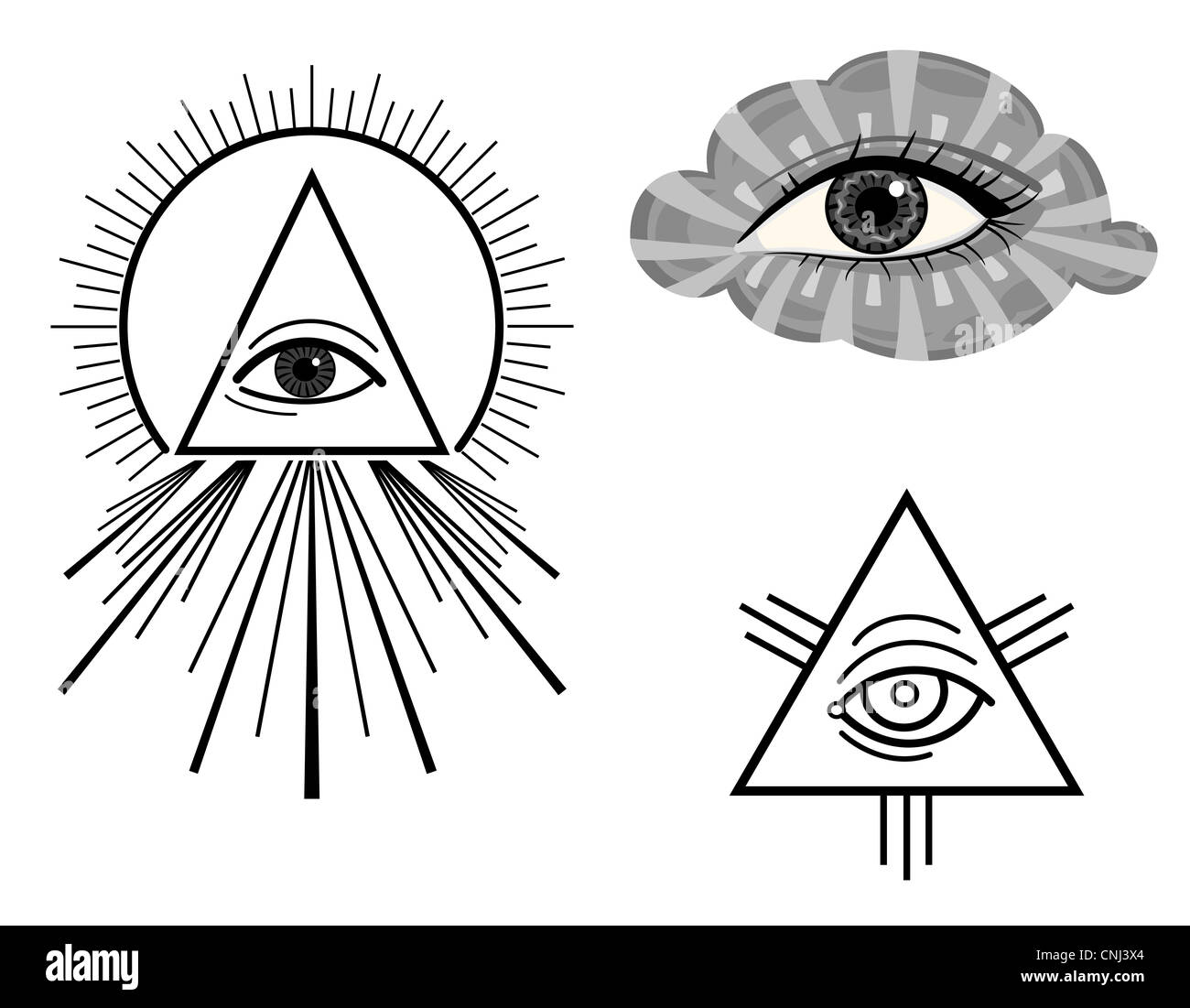 The Eye of Providence - symbols Stock Photo - Alamy