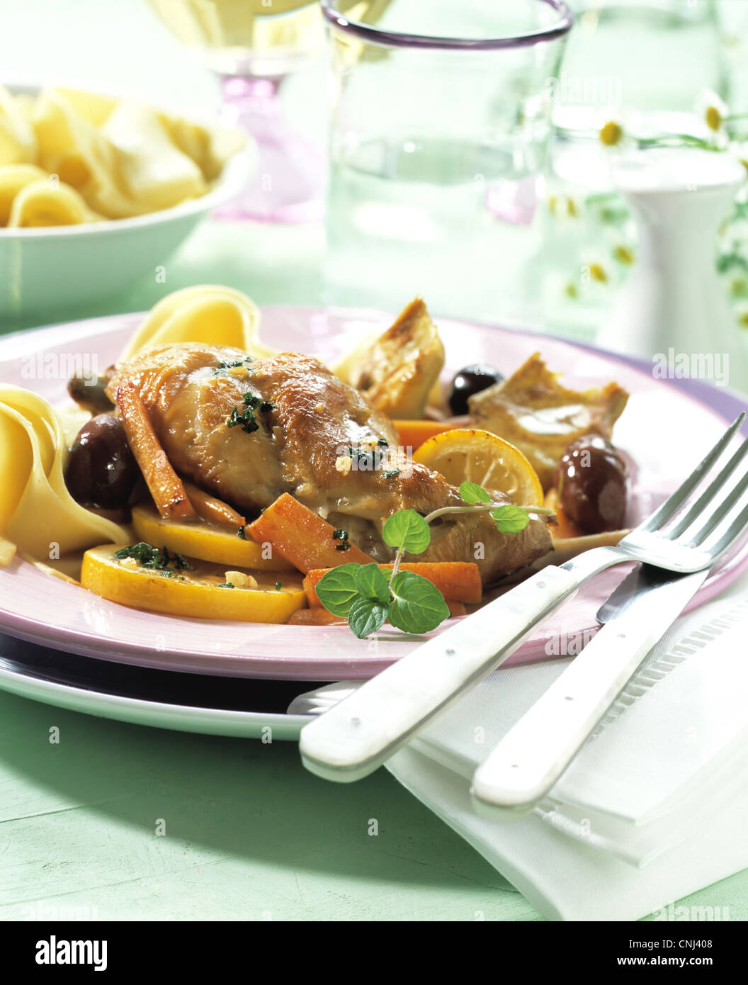 Stewed lemon - rabbit Stock Photo - Alamy