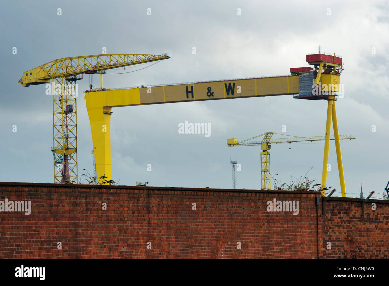The Harland & Wolf cranes, Known as Samson and Goliath Stock Photo - Alamy