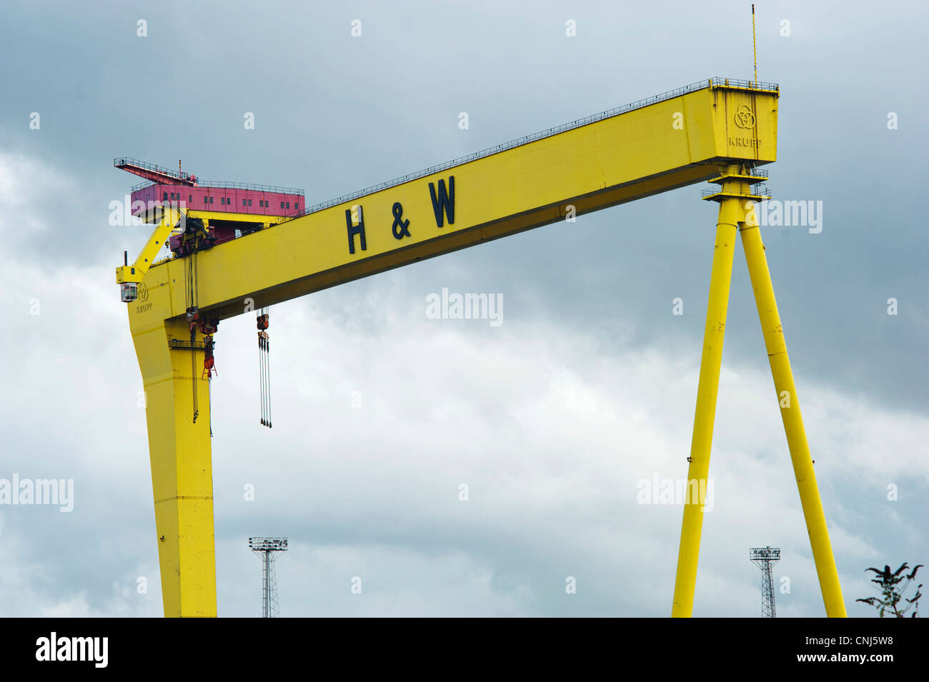 The Harland & Wolf cranes, Known as Samson and Goliath Stock Photo - Alamy