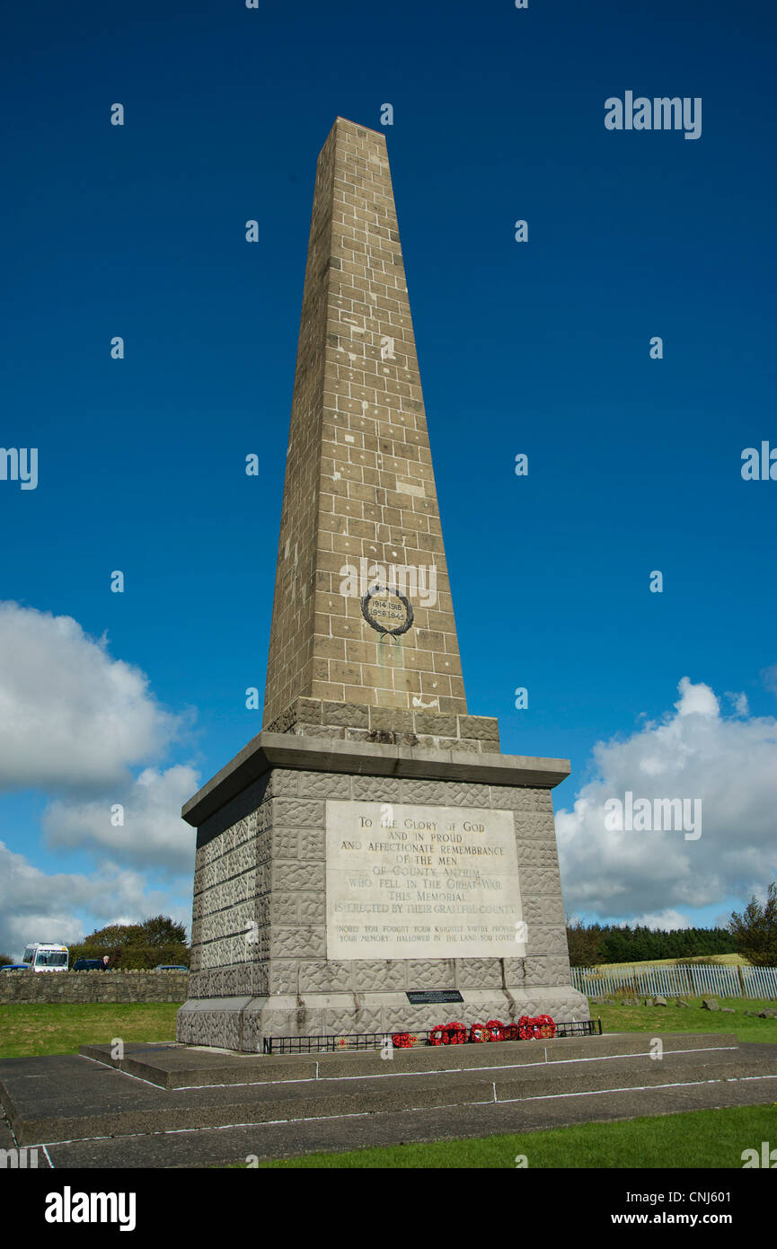 County Antrim War Memorial (Knockagh Monument Stock Photo - Alamy