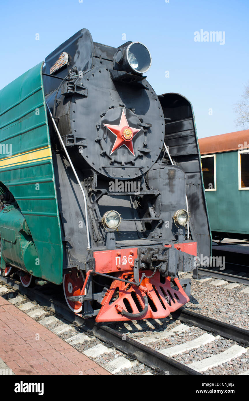 Russian steam locomotive p36 0001 built hi-res stock photography and ...