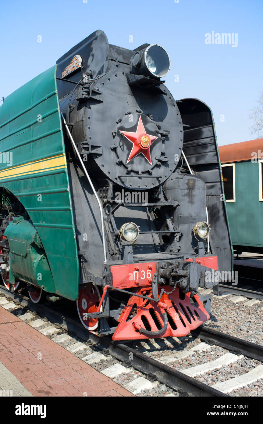 Russian steam locomotive P36-0001. Built in 1950 Stock Photo - Alamy