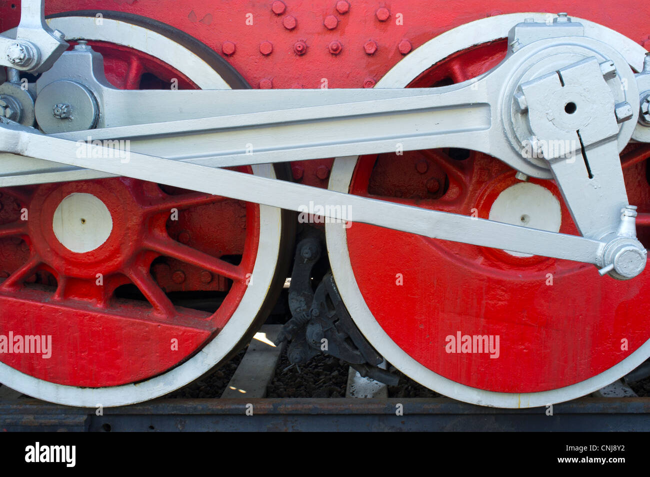 Steam locomotive wheels Stock Photo - Alamy