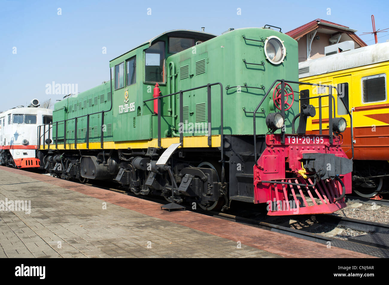 Russian diesel-electric shunter TE1-20. Built in 1949 Stock Photo - Alamy