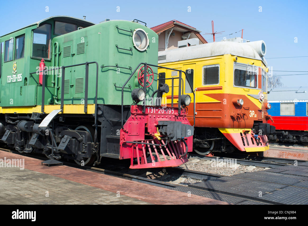Russian diesel-electric shunter TE1-20. Built in 1949 Stock Photo - Alamy