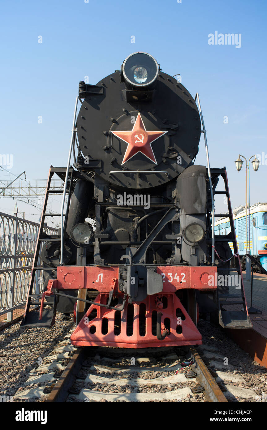 Russian steam locomotive L-2342. Built in 1954 Stock Photo - Alamy