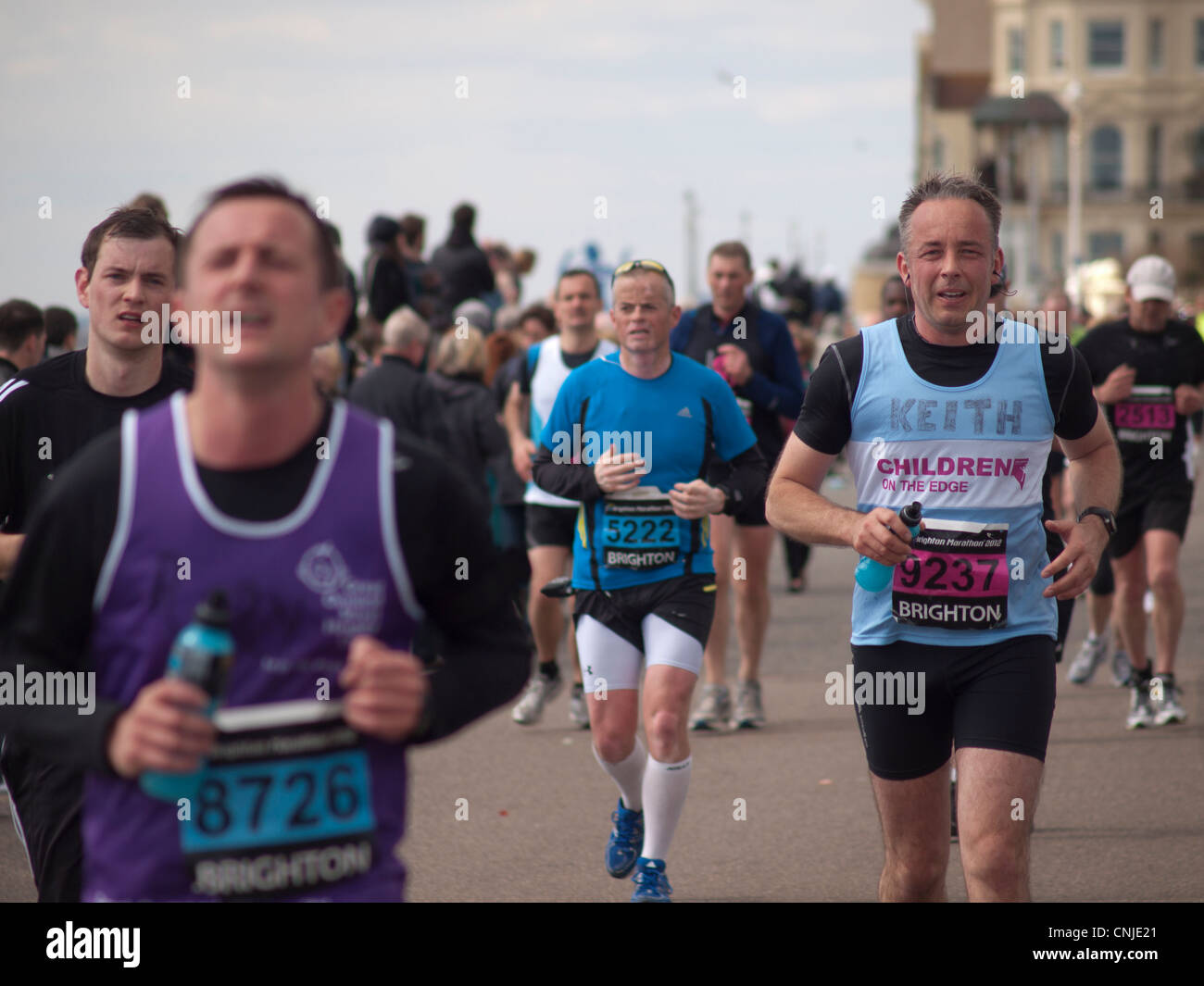 Runners in the Brighton Marathon Stock Photo - Alamy