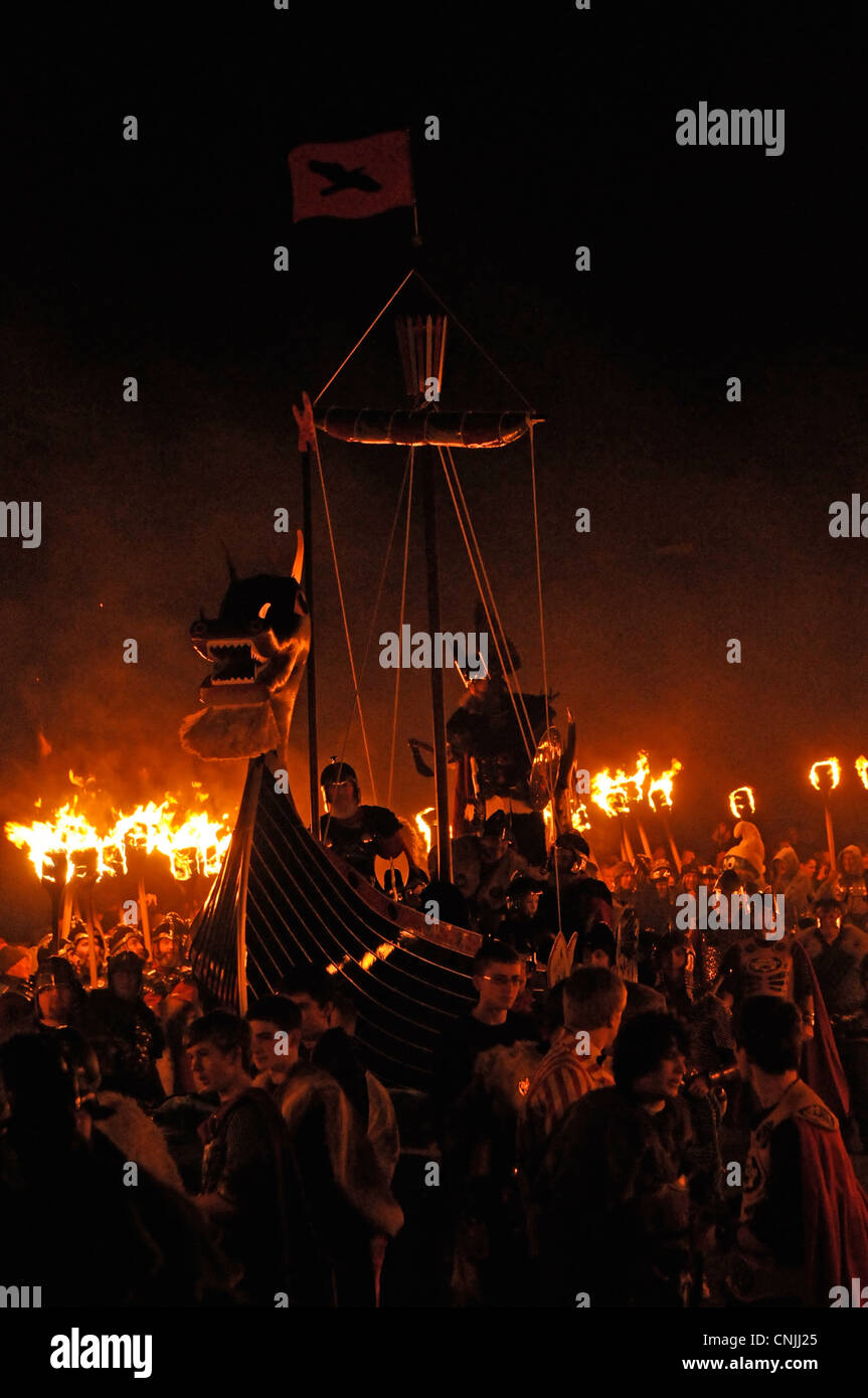 Fire festival shetland hi-res stock photography and images - Alamy